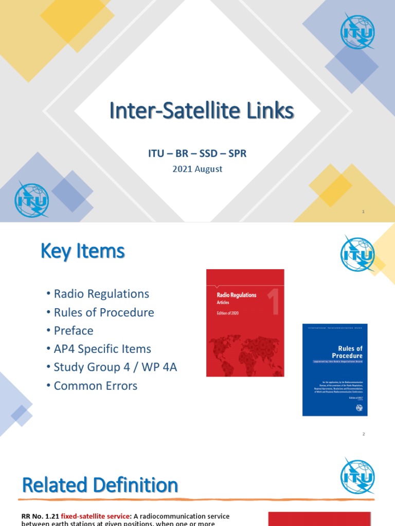 Inter-Satellite Link - Guide To Submission | PDF | Communications ...
