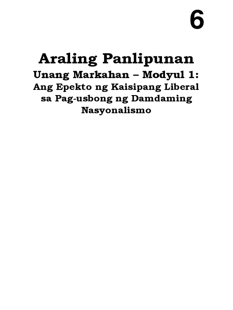 Aralin 1-2 Modyul | PDF