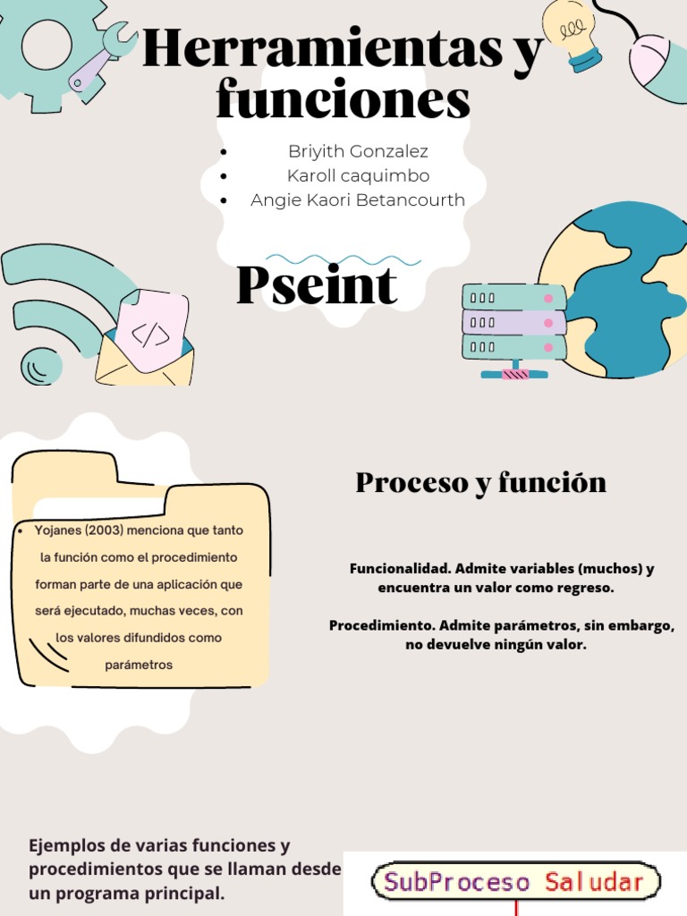Herramientas y Funciones Pseint | PDF
