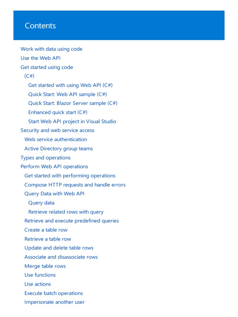Dynamics Api Pdf World Wide Web Internet And Web 