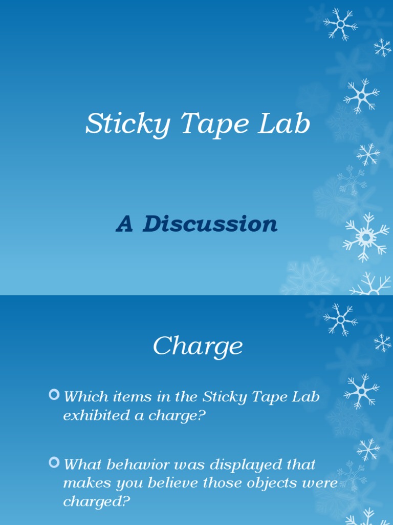Sticky Tape Lab: Charge and Electrons | PDF | Electric Charge | Atoms