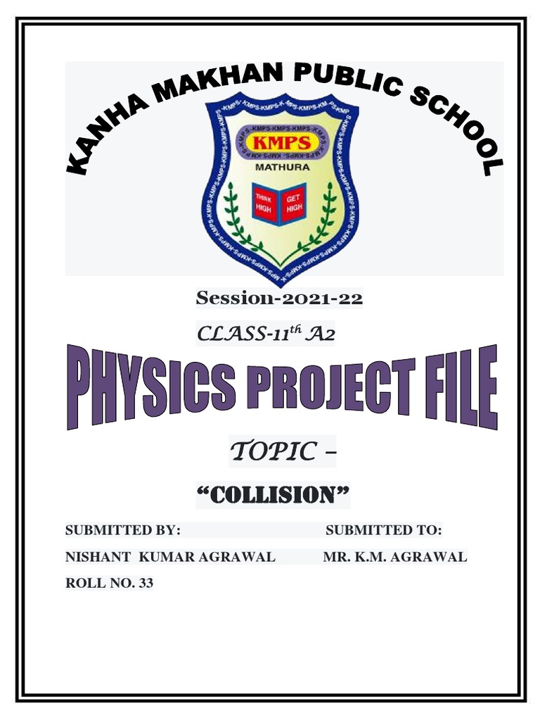 Physics Project | PDF | Collision | Mechanics