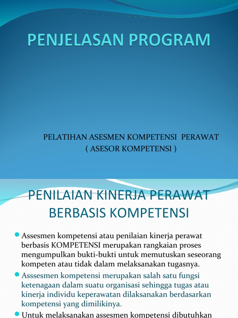Penjelasan Program Pelatihan | PDF | Karier & Perkembangan