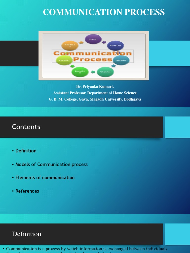 Communication Process BA, Part-3 | PDF | Communication | Cognitive Science