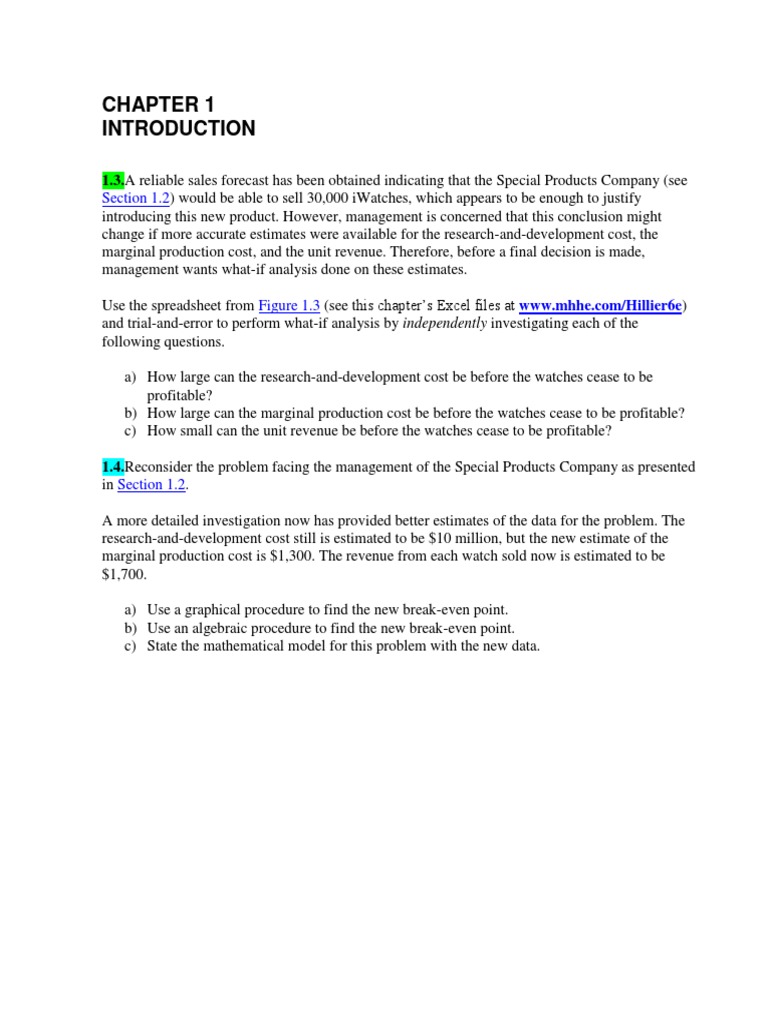 01 - Break-Even Point - Tutorial | PDF | Business | Computers