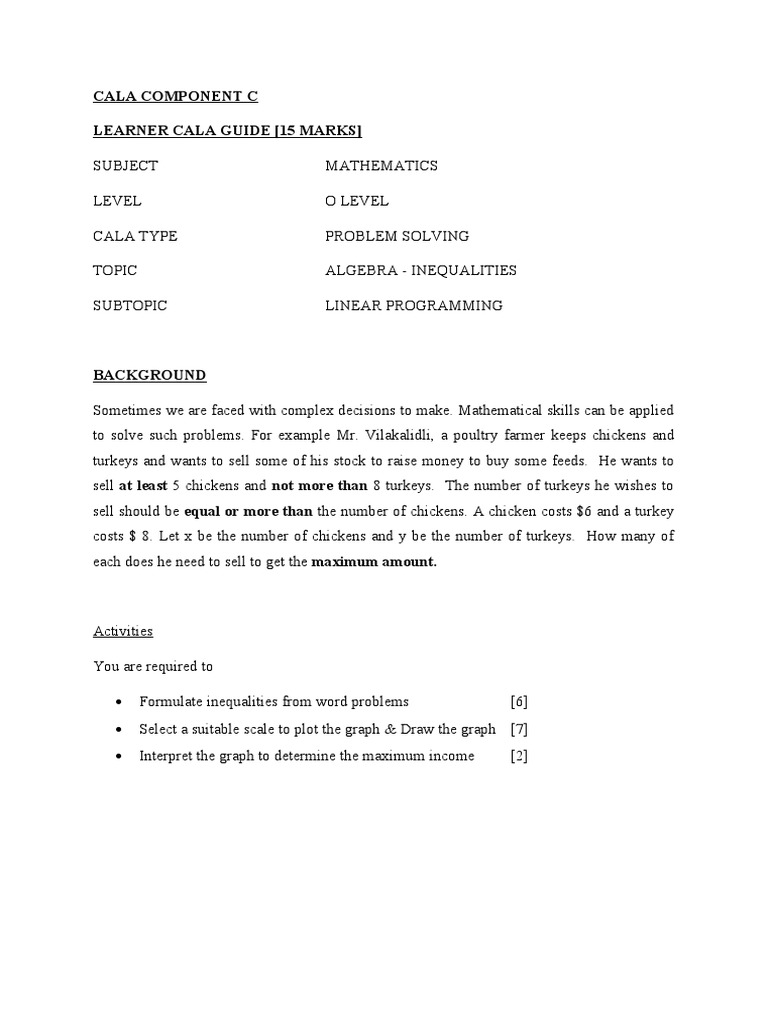 Cala Inequality | PDF | Mathematics | Linear Programming