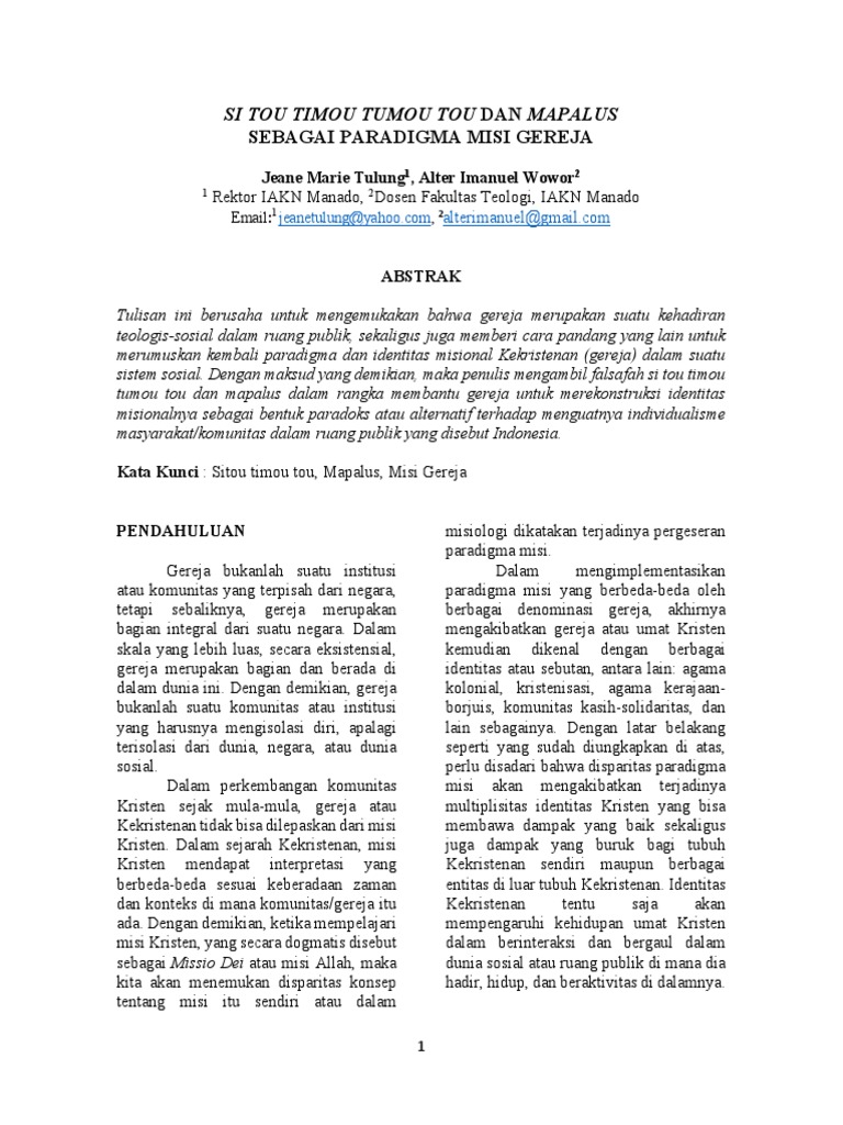 Si Tou Timou Tumou Tou | PDF