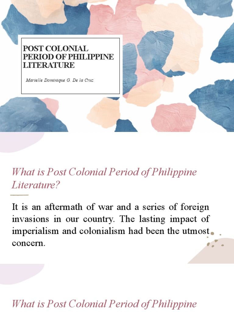 Post Colonial Period of The Philippines | PDF | Philippines | Colonialism