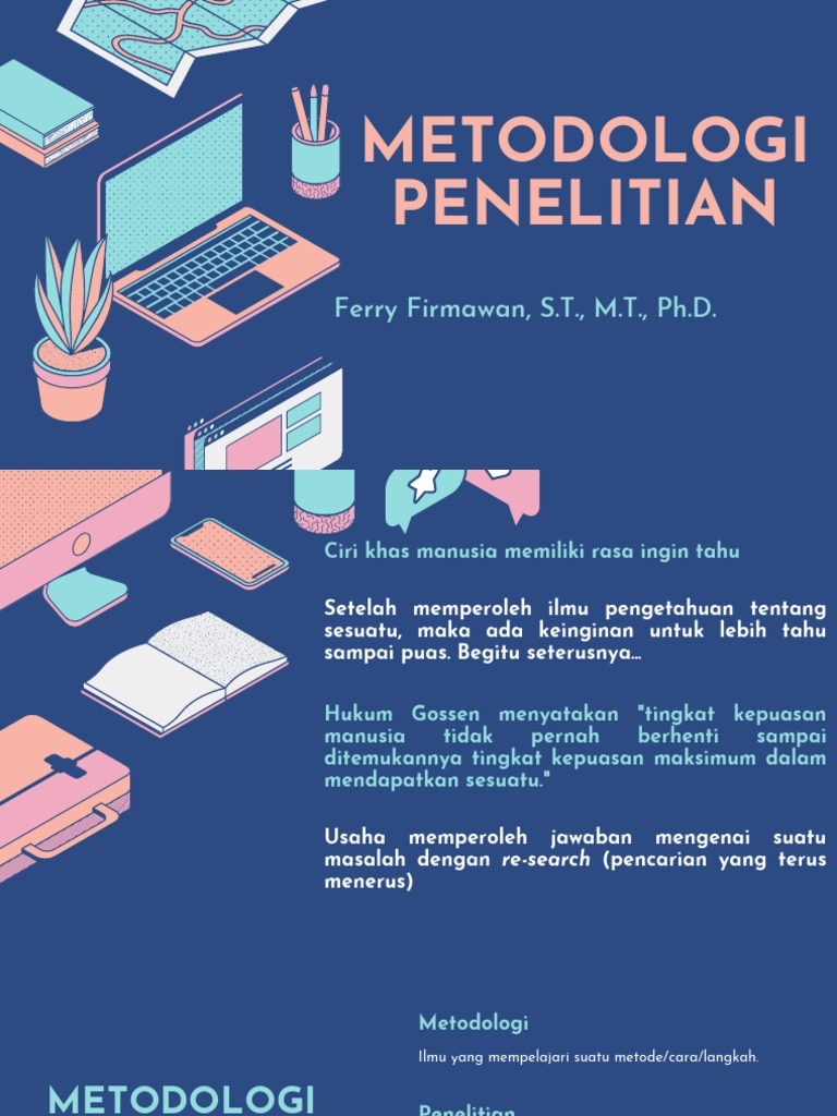 Materi Metodelogi Penelitian Pertemuan Ke-1 | PDF | Karier & Perkembangan | Sains & Matematika