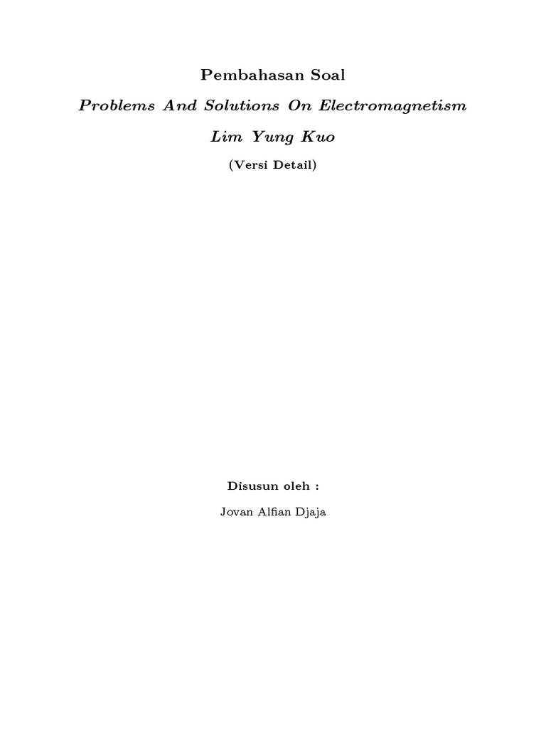 Pembahasan Lim Yung Kuo EM - Jovan Alfian Djaja | PDF