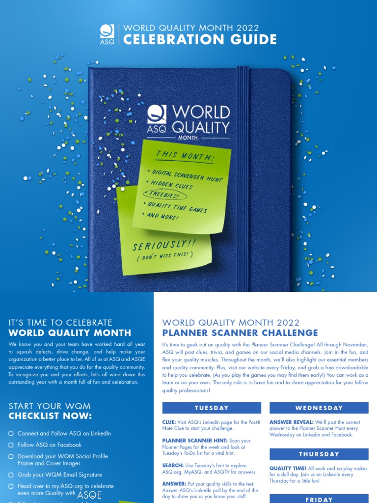 World Quality Month 2022 Activities | PDF | Media Sharing | Computer ...
