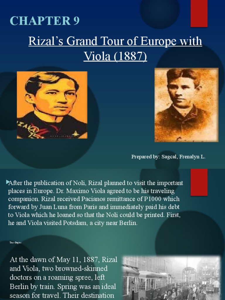Chapter 9 Rizals Grand Tour of Europe With Viola | PDF