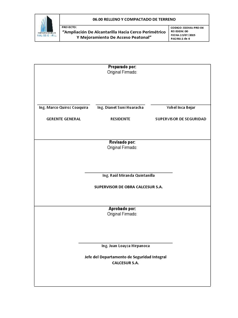 Relleno y Compactado de Terreno | PDF | Tecnología