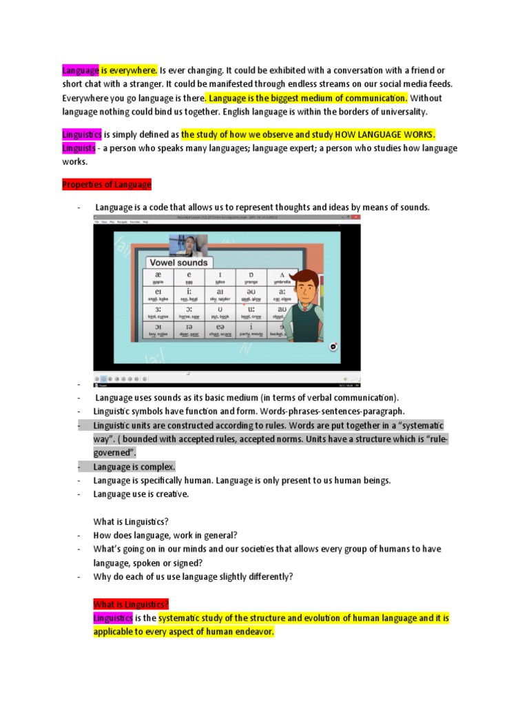 Notes in Phonology and Morphology | PDF