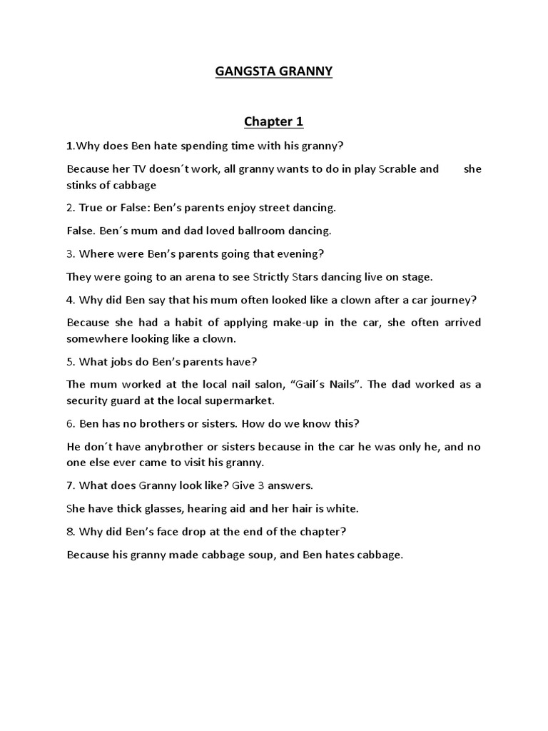 Gangsta Granny 1-14 | PDF