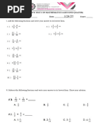 Cbse Class 1 Maths Question Paper FA 1 | PDF