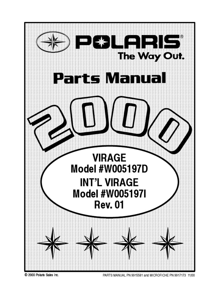 Polaris Virage w005197d Users Manual 335271 | PDF | Carburetor ...