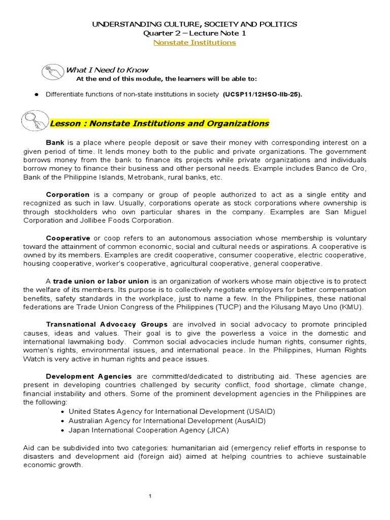LECTURE NOTE q2 UCSP With Activities | PDF | Discrimination & Race Relations | Social Inequality