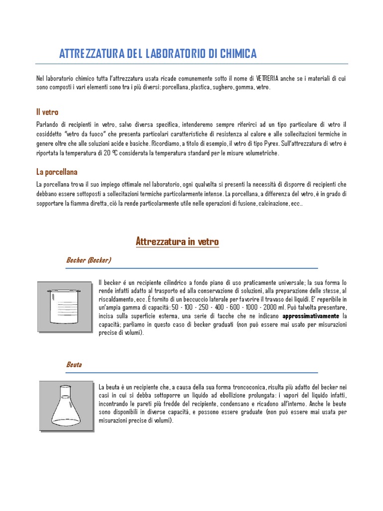 02 - Vetreria Lab. Chimica | PDF