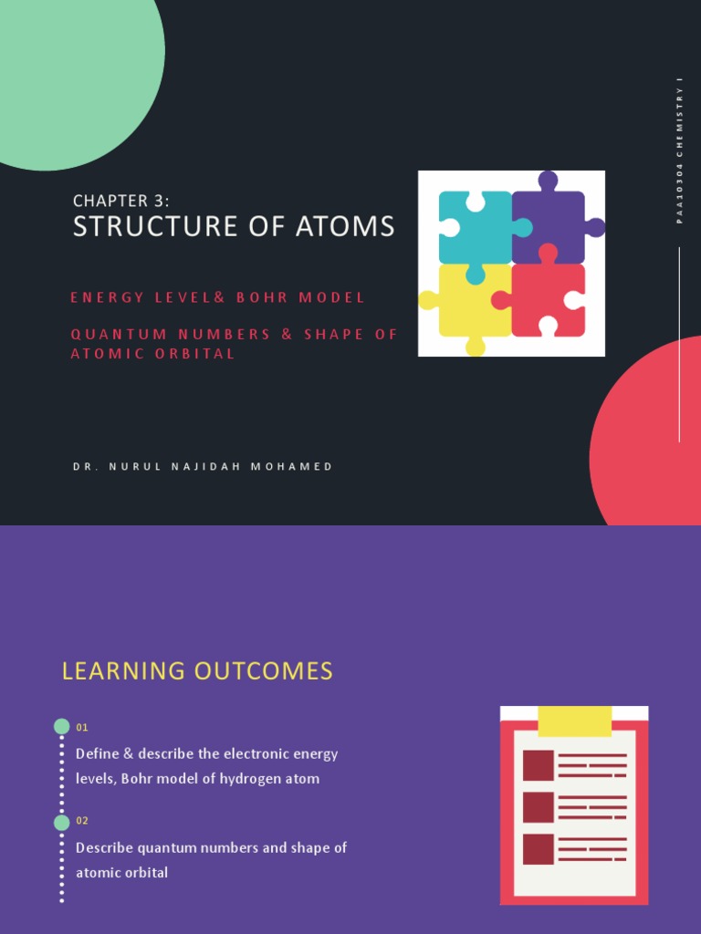 Chapter 2.1 - Structure of Atoms | PDF | Atomic Orbital | Energy Level