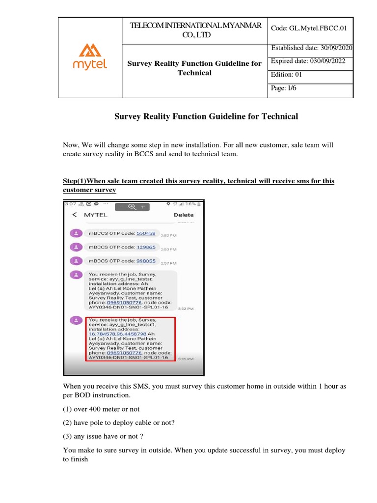 Technical Survey Guidelines | PDF | Telecommunications | Computing