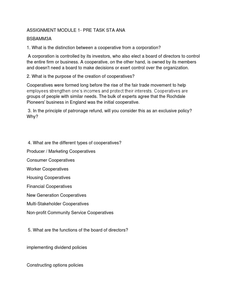 Assignment Module 1 | PDF