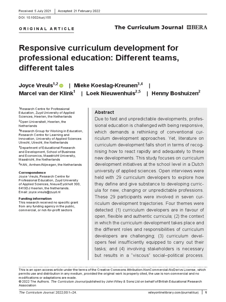 Curriculum Development | PDF | Curriculum | Teachers