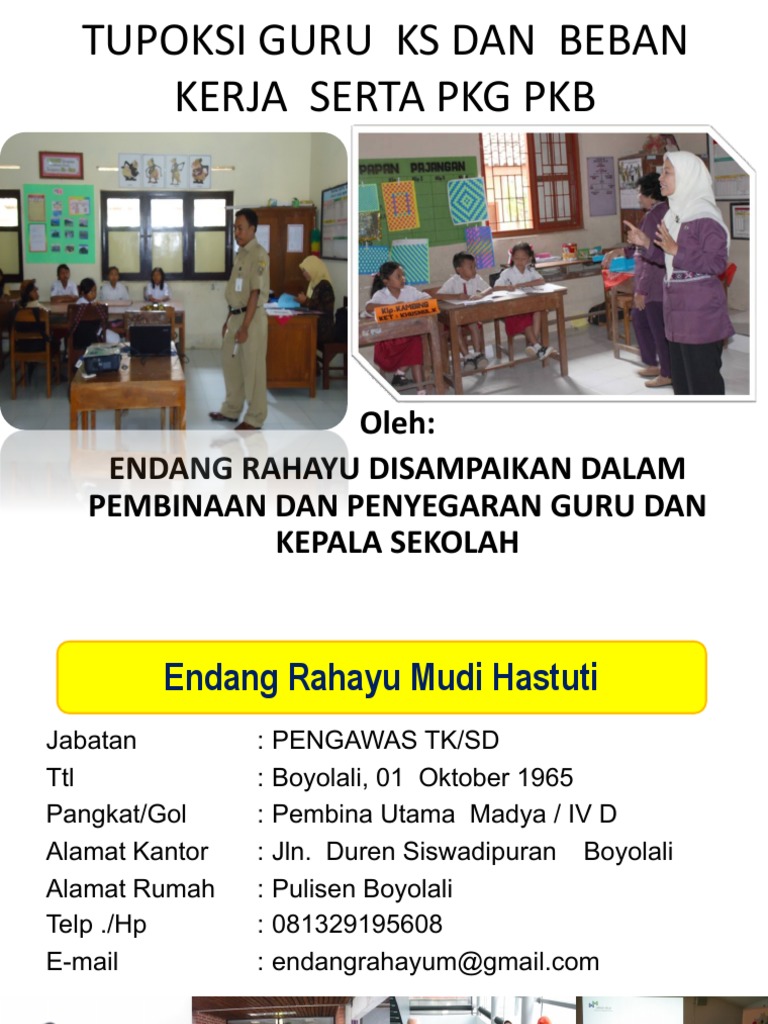 Tupoksi Guru Endang Rahayu | PDF