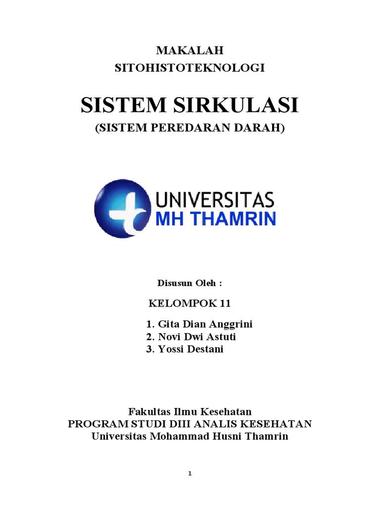 Makalah Sistem Sirkulasi Kel.11 | PDF