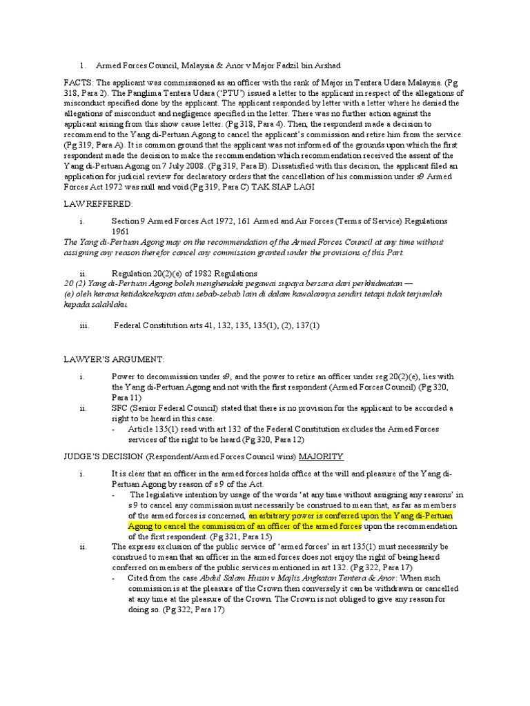 Summary Cases II | PDF | Public Law | Government Institutions