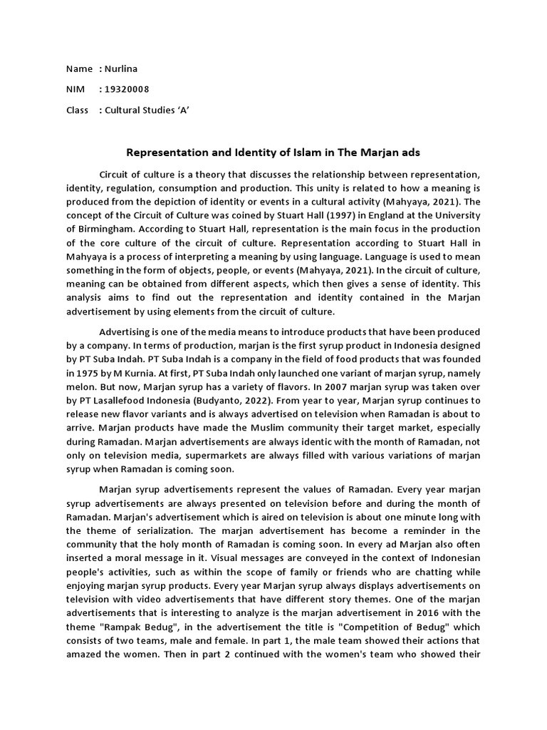 Islam and Identity in Marjan Ads | PDF | Ramadan