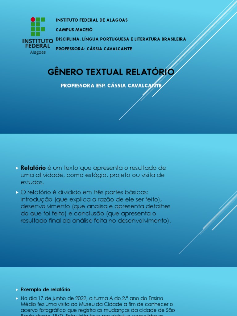 Gênero Textual Relatório | PDF