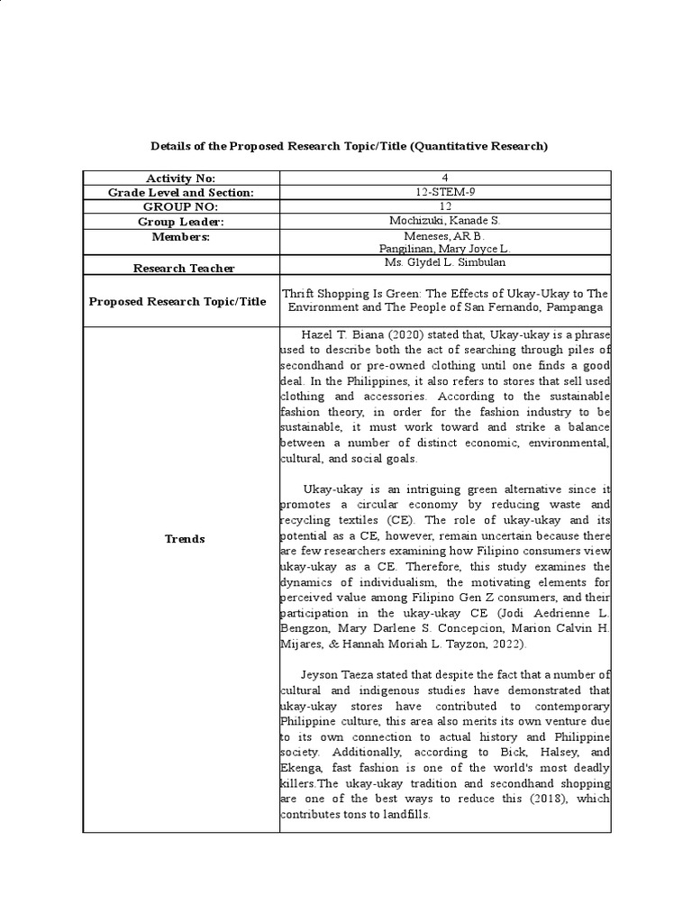 Group12 Activity-4 TP1 | PDF | Survey Methodology