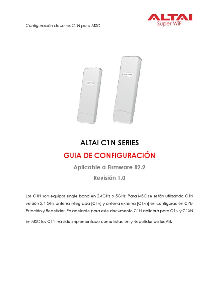 Configuración de C1N para MSC Rev1.0 | PDF | Protocolos de red ...