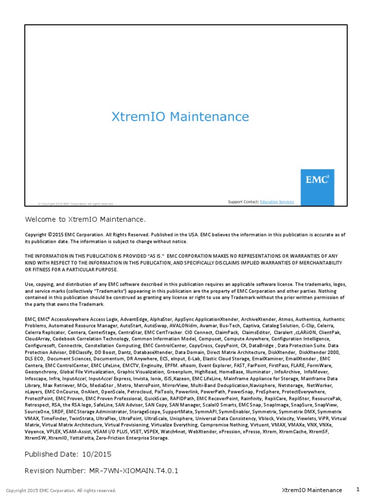XtremIO Maintenance | Download Free PDF | Command Line Interface | Solid State Drive