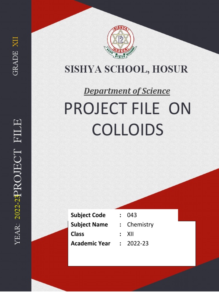 Xii Record | Download Free PDF | Colloid | Particle