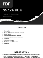 Case Presentation On Snake Bite | PDF