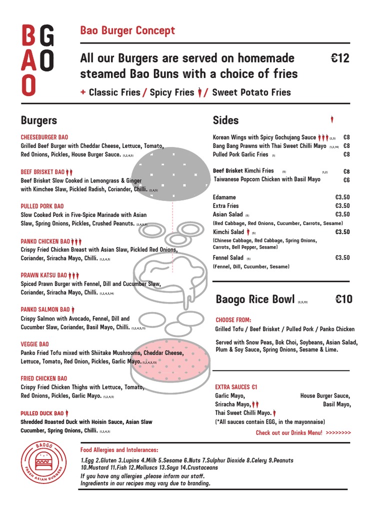 Baogo Menu 05-1 | PDF | Hamburgers | Coleslaw