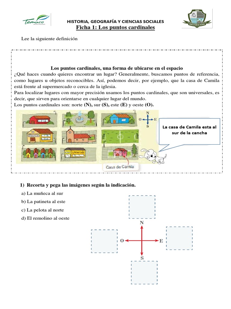 Puntos Cardinales: Guía de Orientación | PDF