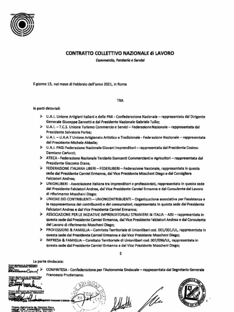 CCNL Commercio | PDF