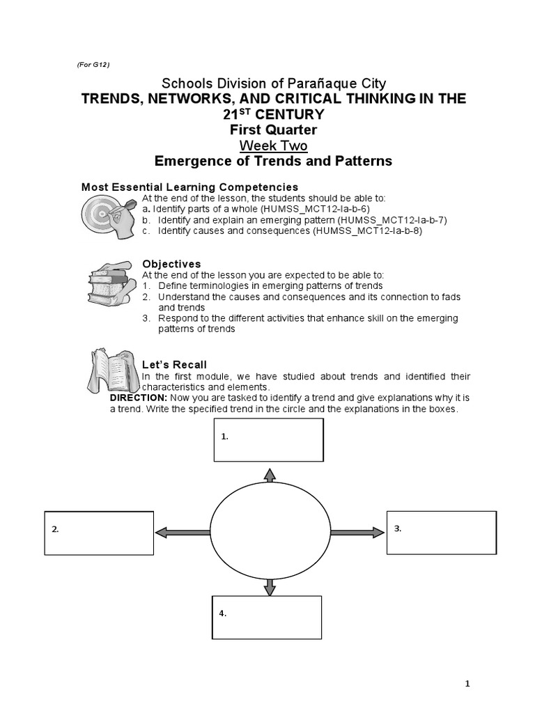 HUMSS (TNCT) Grade12 Quarter1 Module Week2 | PDF | Causality | Infographics