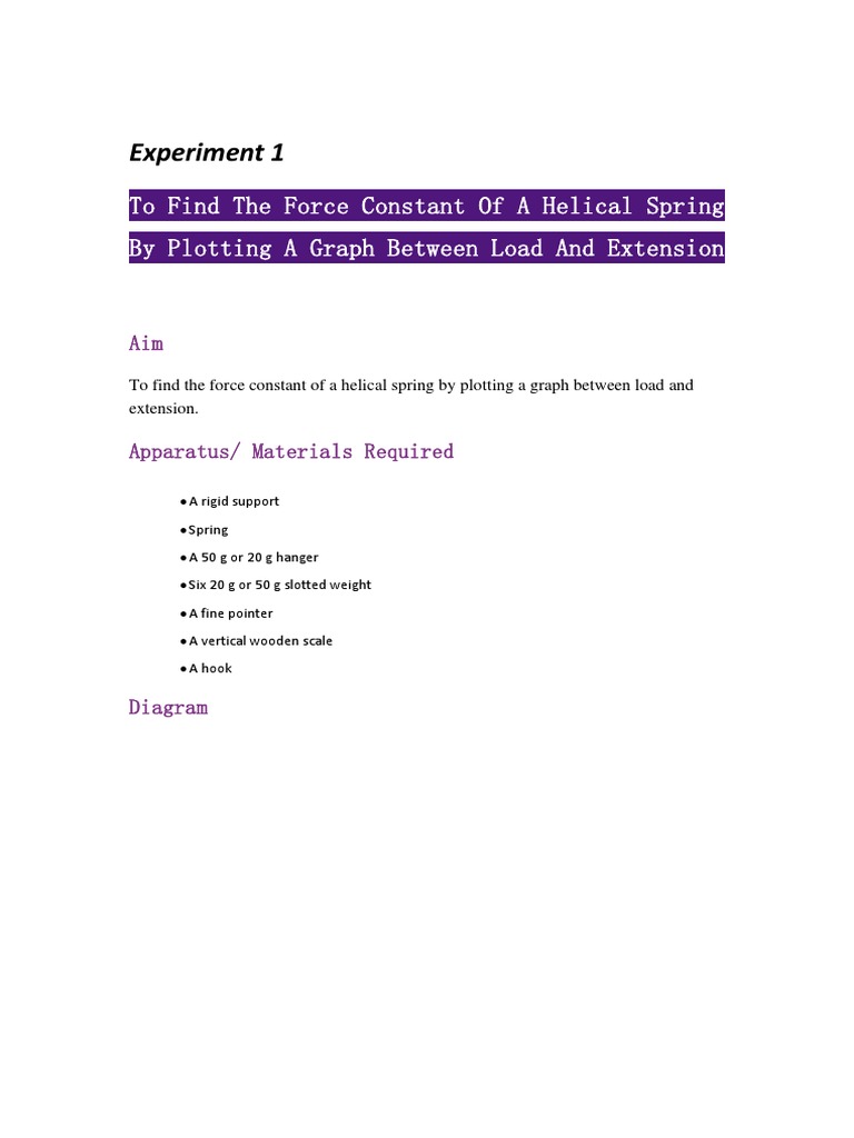 Physics Practical Manual Term2 | PDF | Tension (Physics) | Temperature