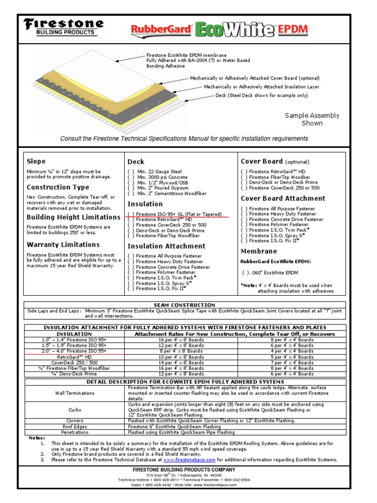 Info Tecnica Firestone - 2 | PDF | Concrete | Adhesive