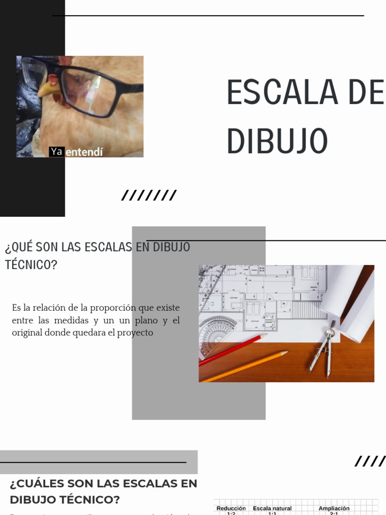 Escalas en Dibujo Técnico: Definición y Uso | PDF | Métodos y ...