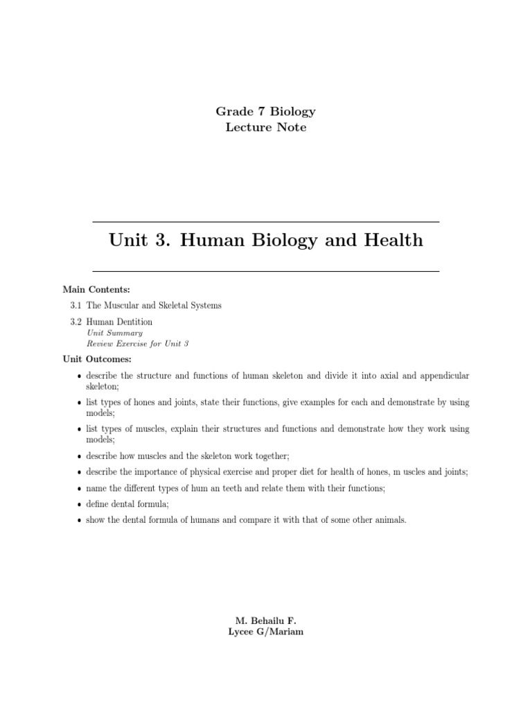 Unit 3 | PDF | Tooth | Dental Anatomy