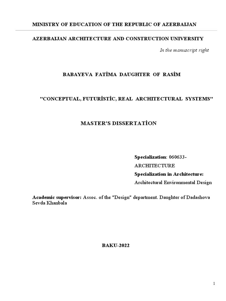 In The Manuscript Right: Master'S Dissertation | PDF