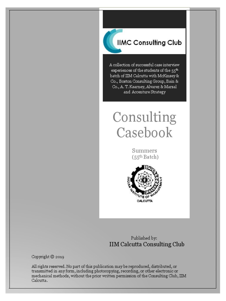 IIMC 55th Batch Consulting Interview Experiences Download Free