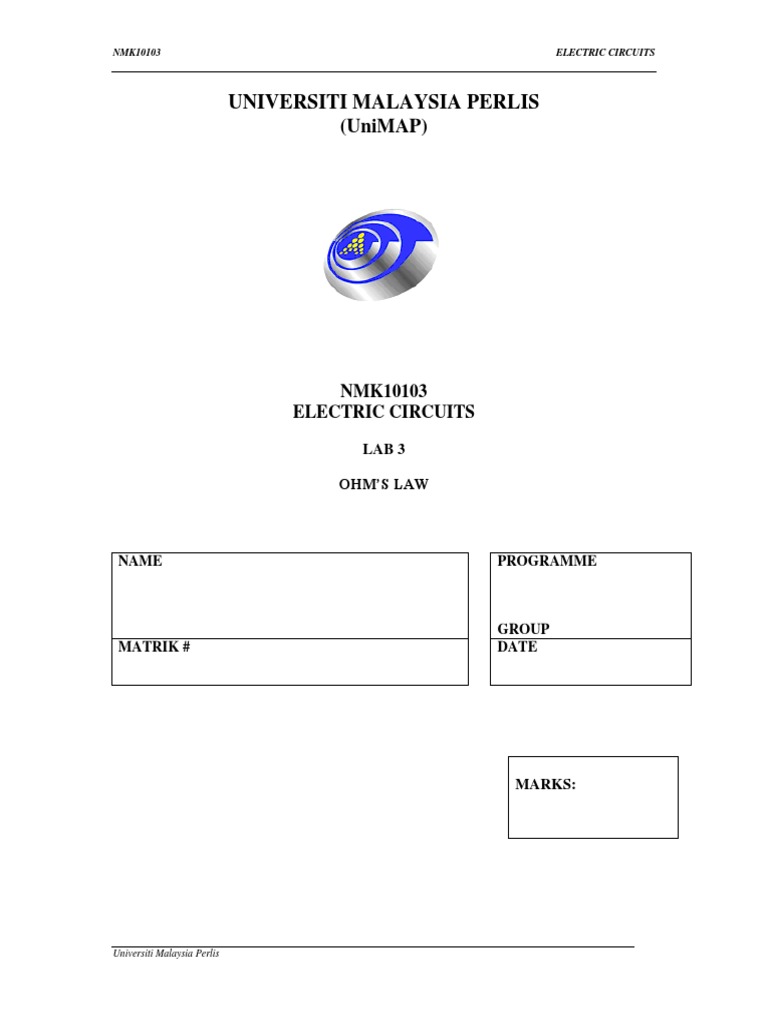 Lab Module 3 (Circuit) | Download Free PDF | Electrical Resistance And Conductance | Electrical ...