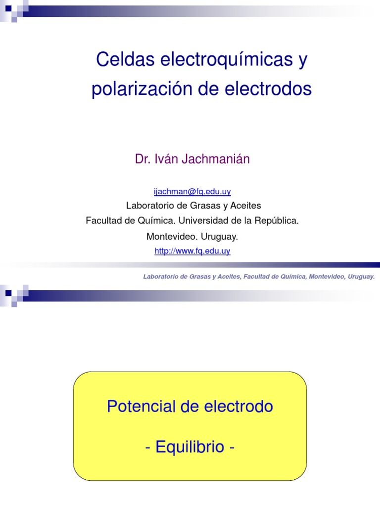 Celdas Electroquimicas y Polarizacion Final | PDF | Electrodo | Corrosión