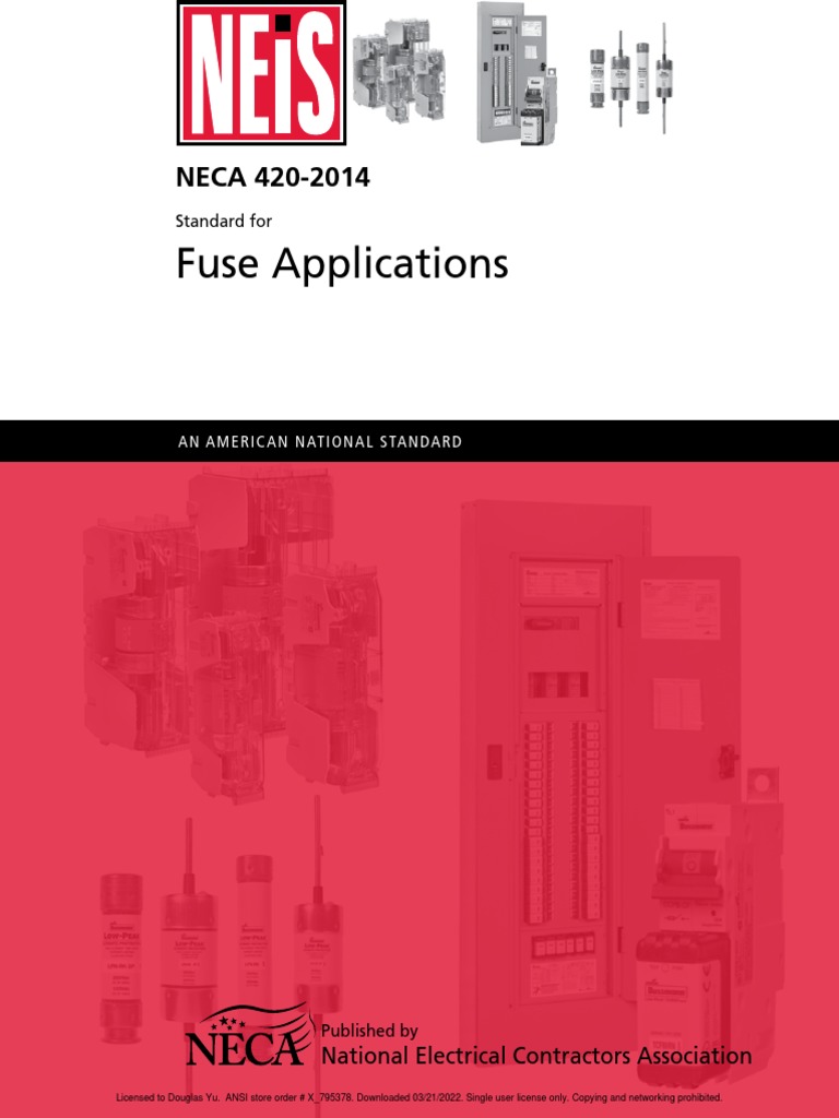 Neca 420-2014 | PDF | Fuse (Electrical) | Power Supply